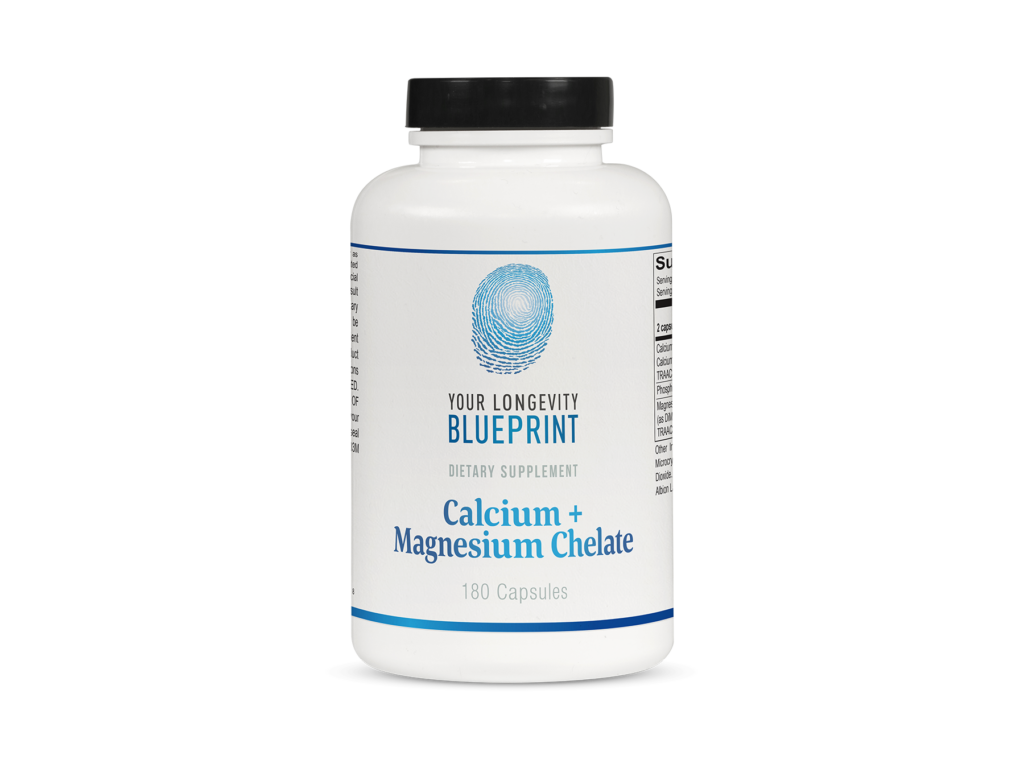 Calcium + Magnesium Chelate - 180 capsules - Your Longevity Blueprint ...