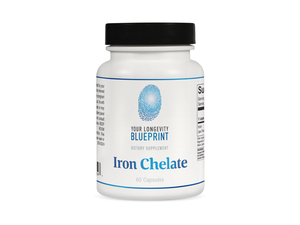 Iron Chelate - 60 capsules - Your Longevity Blueprint | Dr. Stephanie Gray
